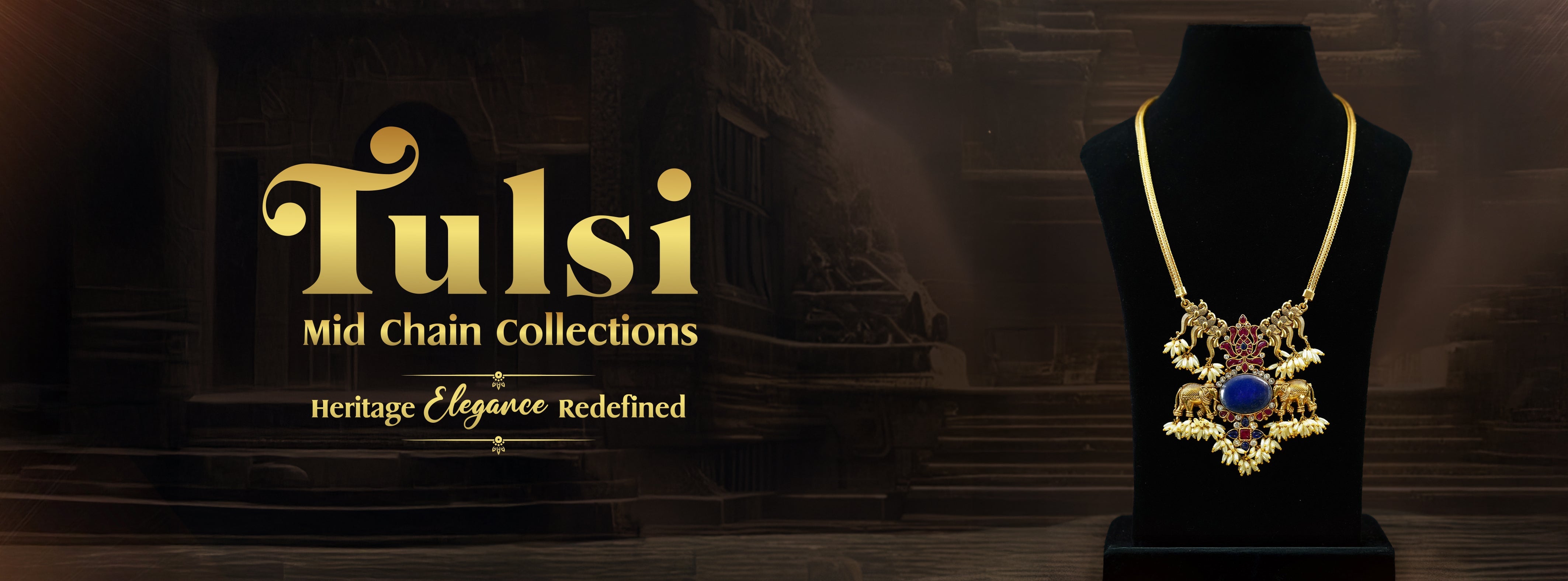 Tulsi Mid Length Chain Collection - Queens Jewel Emporium